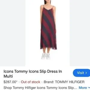 Tommy Hilfiger | Dresses | Tommy Icons Midi Trapeze Dress 6 Sweetheart ...